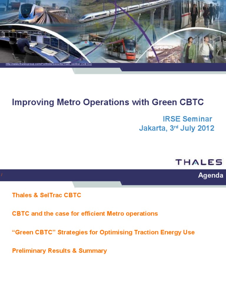 Green CBTC for Efficient Metro Operations | PDF | Light Rail | Rapid ...