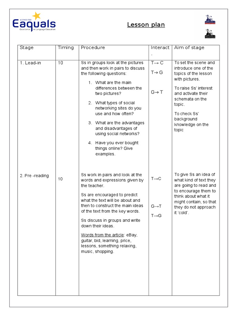 Lesson Plan GE | PDF | Lesson Plan | Education Theory