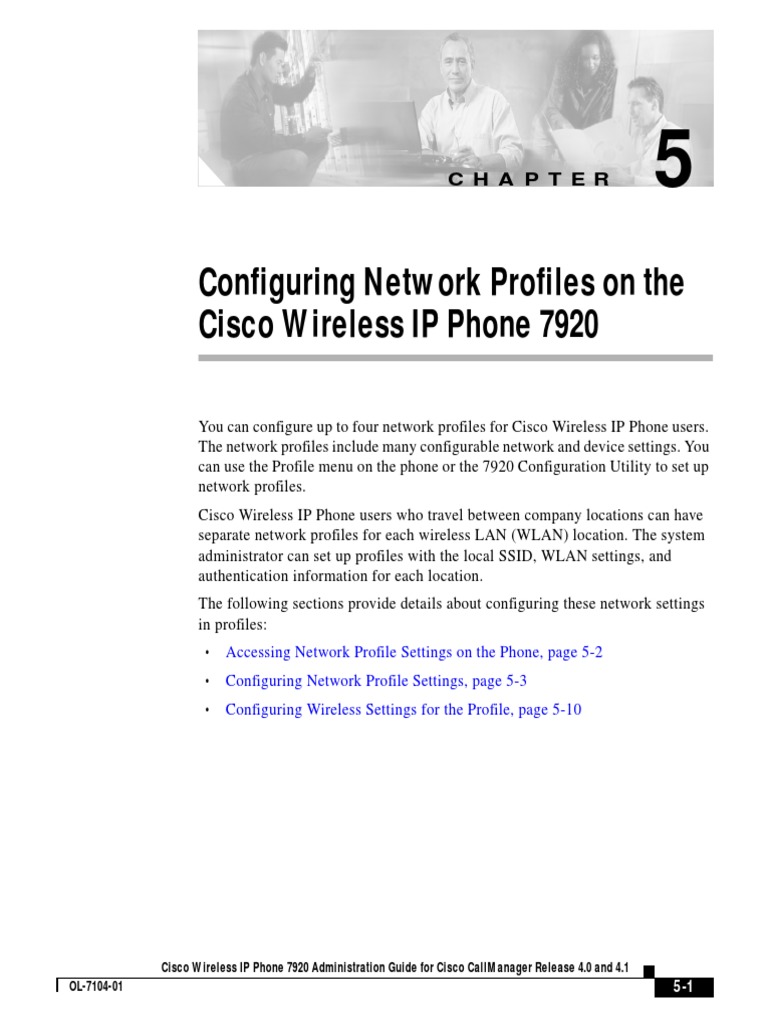 Configuring Network Profiles On The Cisco Wireless IP Phone 7920 | PDF ...