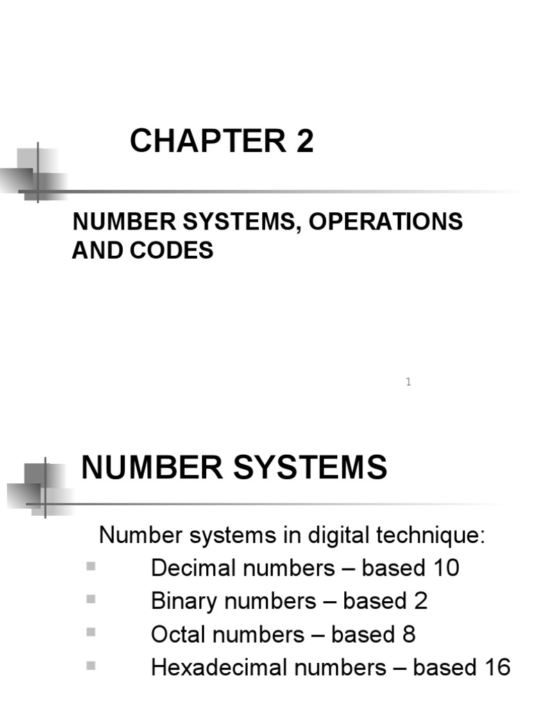 CHAPTER 2-Number System | PDF | Binary Coded Decimal | Ascii