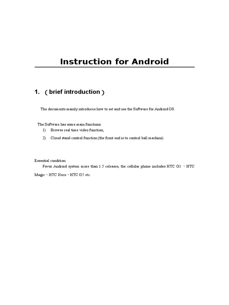 Instruction For Android | PDF | Gateway (Telecommunications) | Android ...