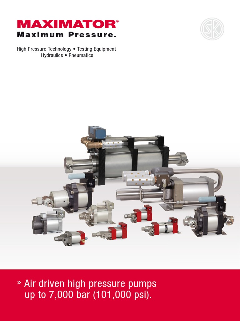 MAXIMATOR High Pressure Pumps 09 2015 | Pump | Valve