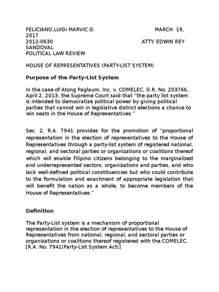 Party-List System | PDF | Lgbt | LGBTQIA+ Studies