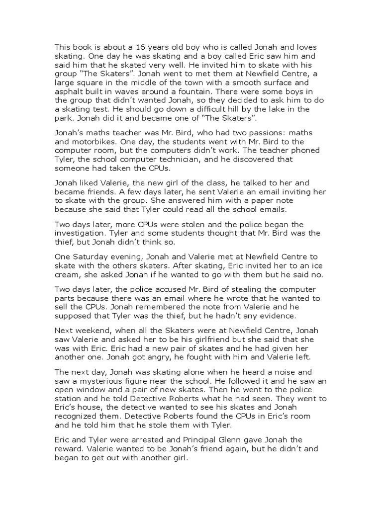 The Skating Detective (Resumen) | PDF | Violence