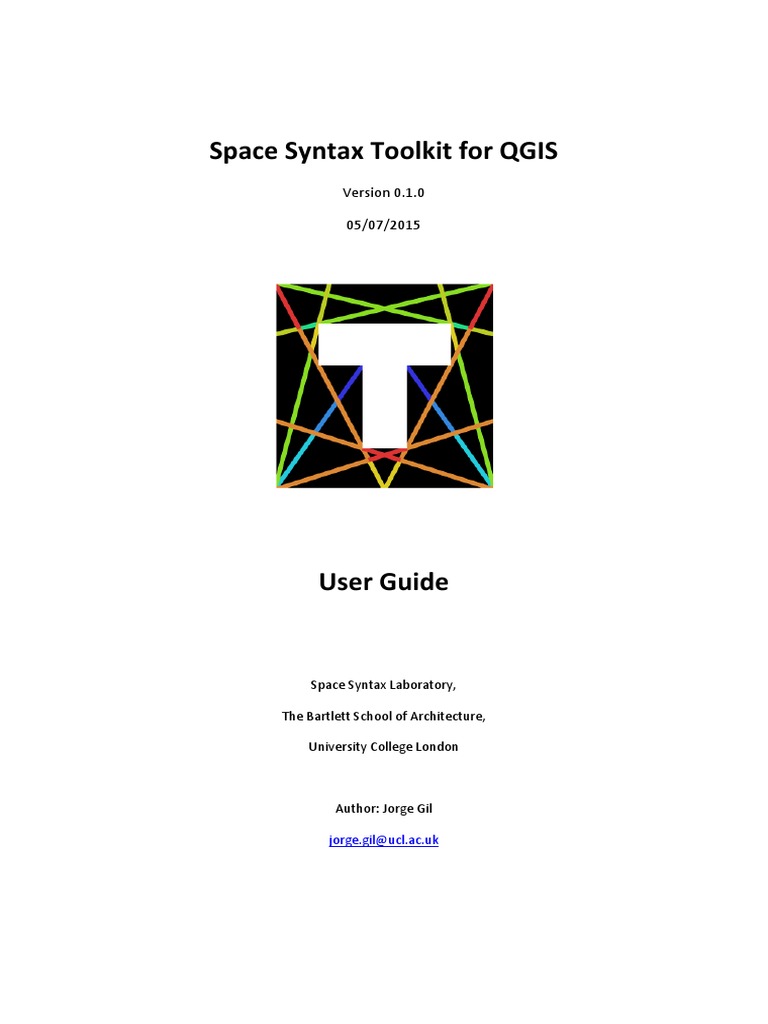 Space Syntax Toolkit User Guide V010 Databases Computer File