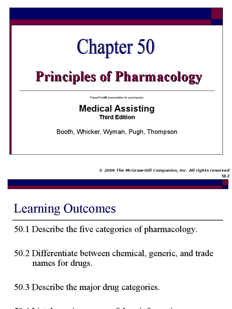 Chapter 50 Principles of Pharmacology | PDF | Pharmaceutical Drug ...