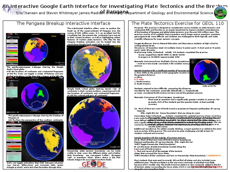 Pangaea Breakup Poster v4 | PDF | Plate Tectonics | Continent