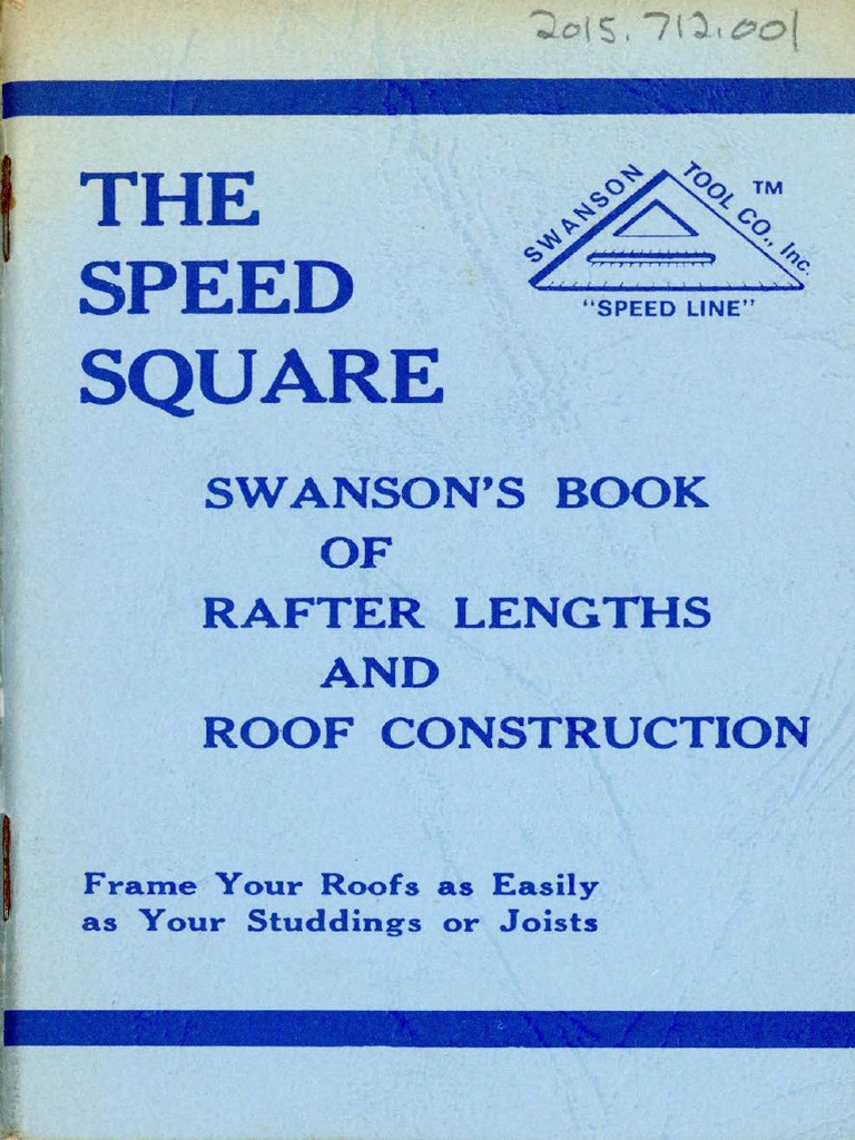 Speed Square Instruction Book 2 | PDF | Roof | Building