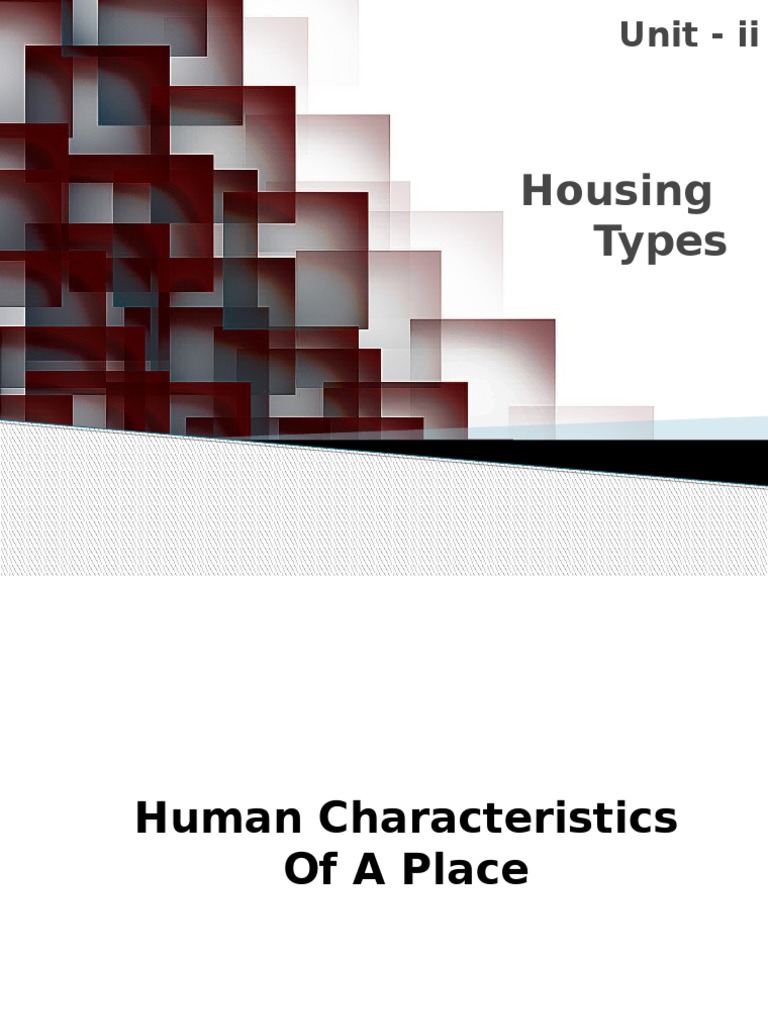 Housing Typologies | Apartment | Single Family Detached Home