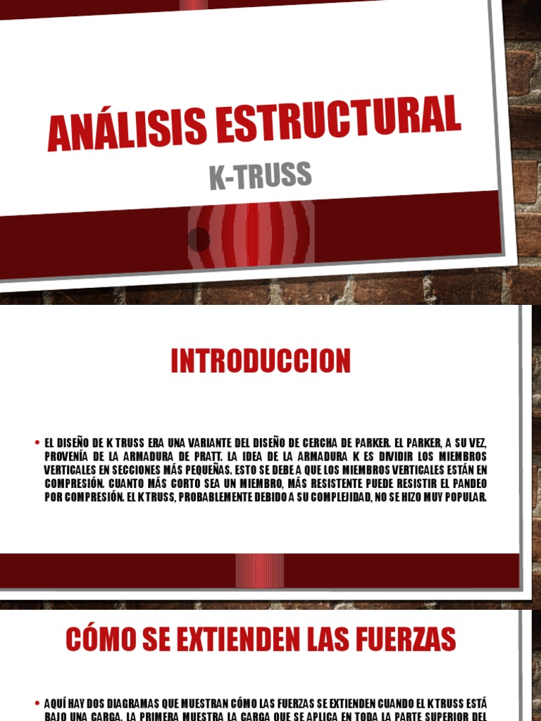 Análisis y Diseño de K-Truss | PDF