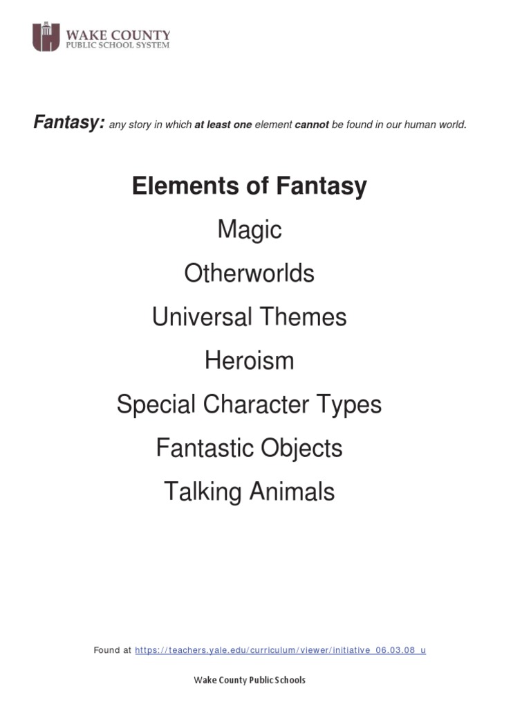 Fantasy Chart | PDF | Social Science | Young Adult