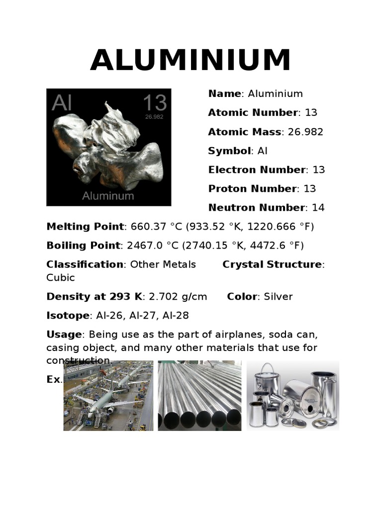 Aluminium | PDF