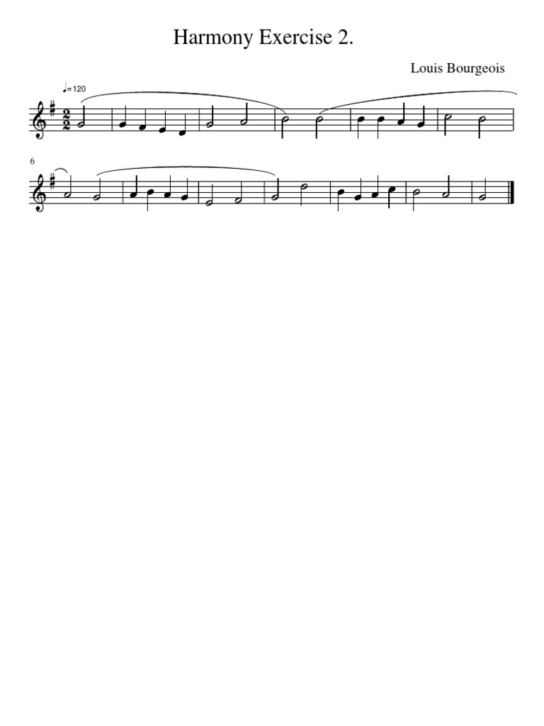 Harmony Exercise 2. | PDF