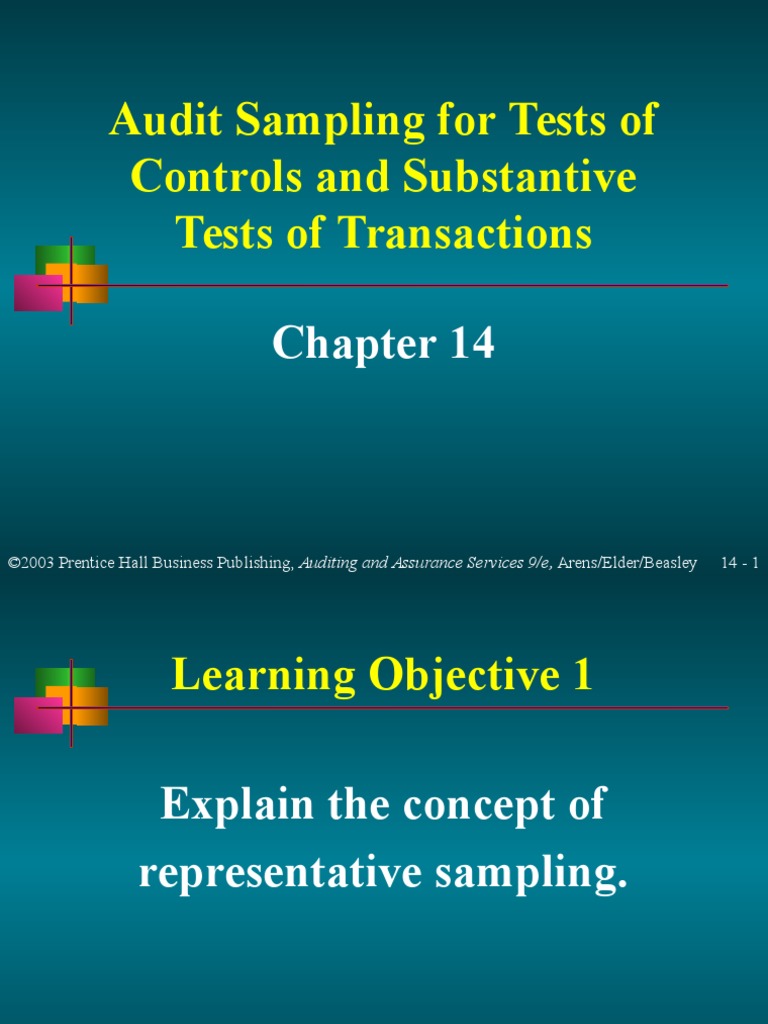 Audit Sampling For Tests of Controls and Substantive Tests of ...