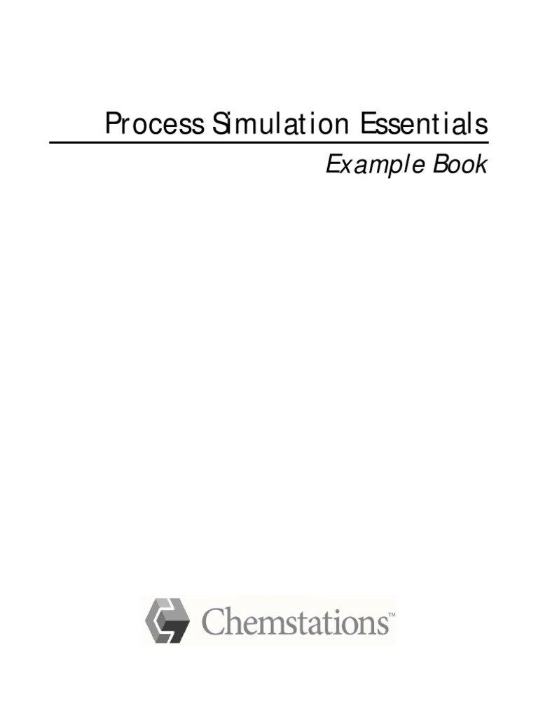 Process Simulation Essentials - Example Book PDF | PDF