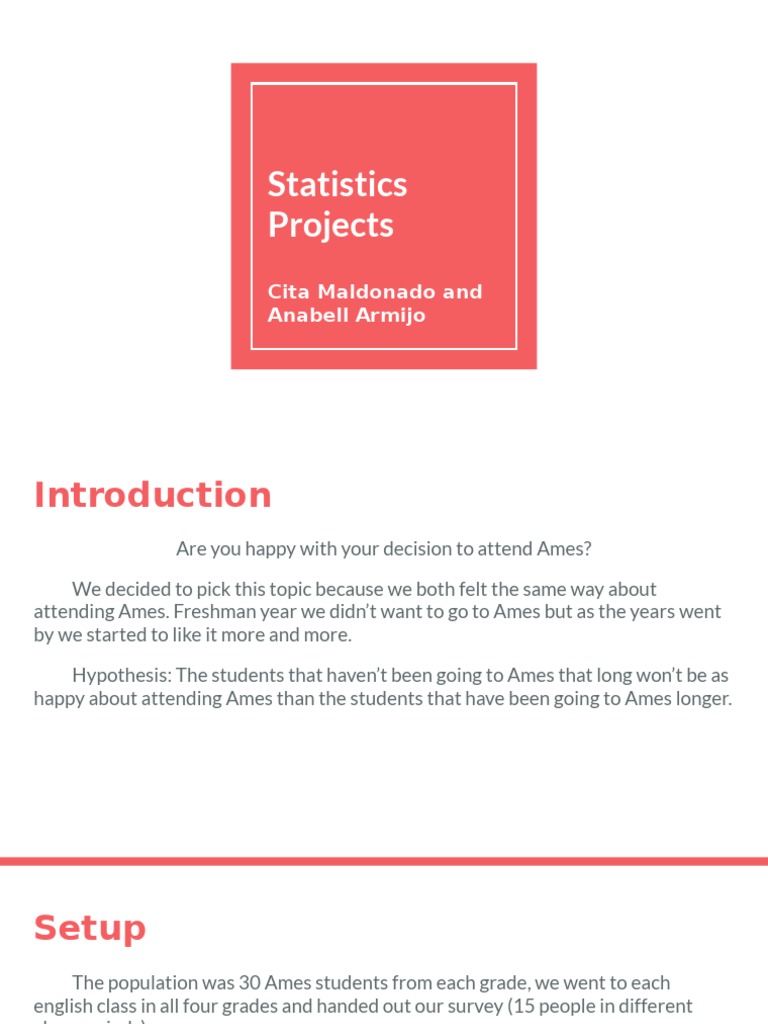 Statistics Projects | PDF
