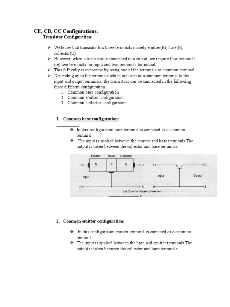 Ce CB CC Configuration | PDF | Electrical Components | Electronics