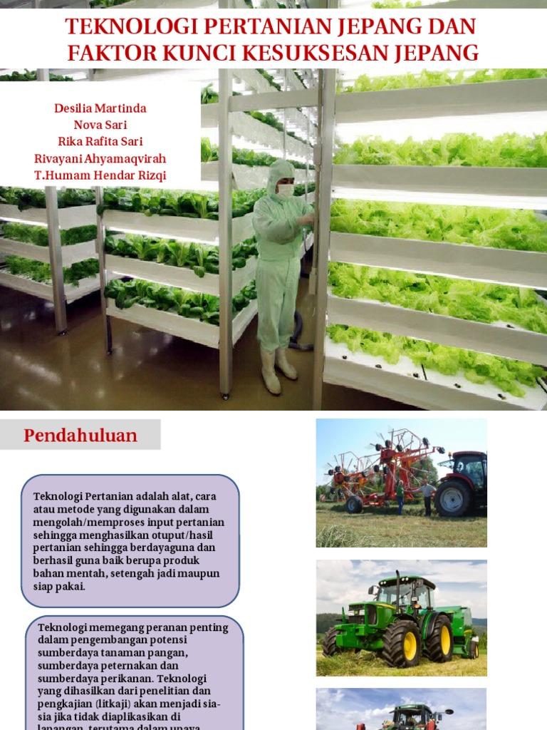 Teknologi Pertanian Jepang Dan Faltor Kunci Kesuksesan Jepang Pdf