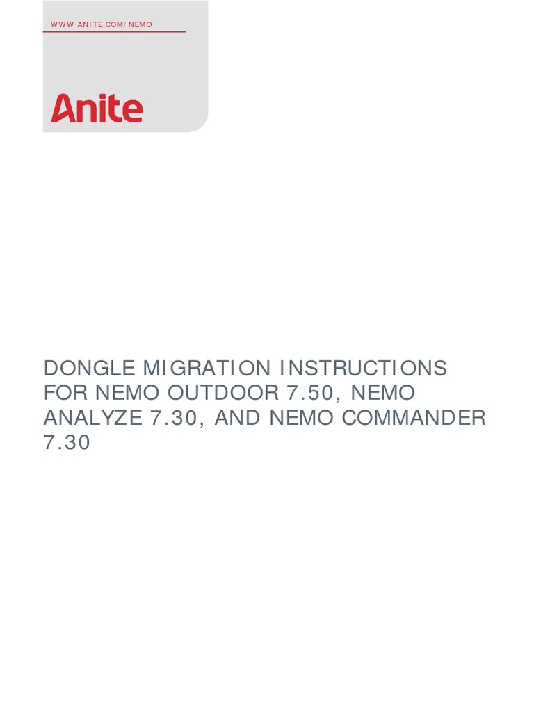 Nemo Dongle Migration Instructions | PDF | Technical Support | Usb