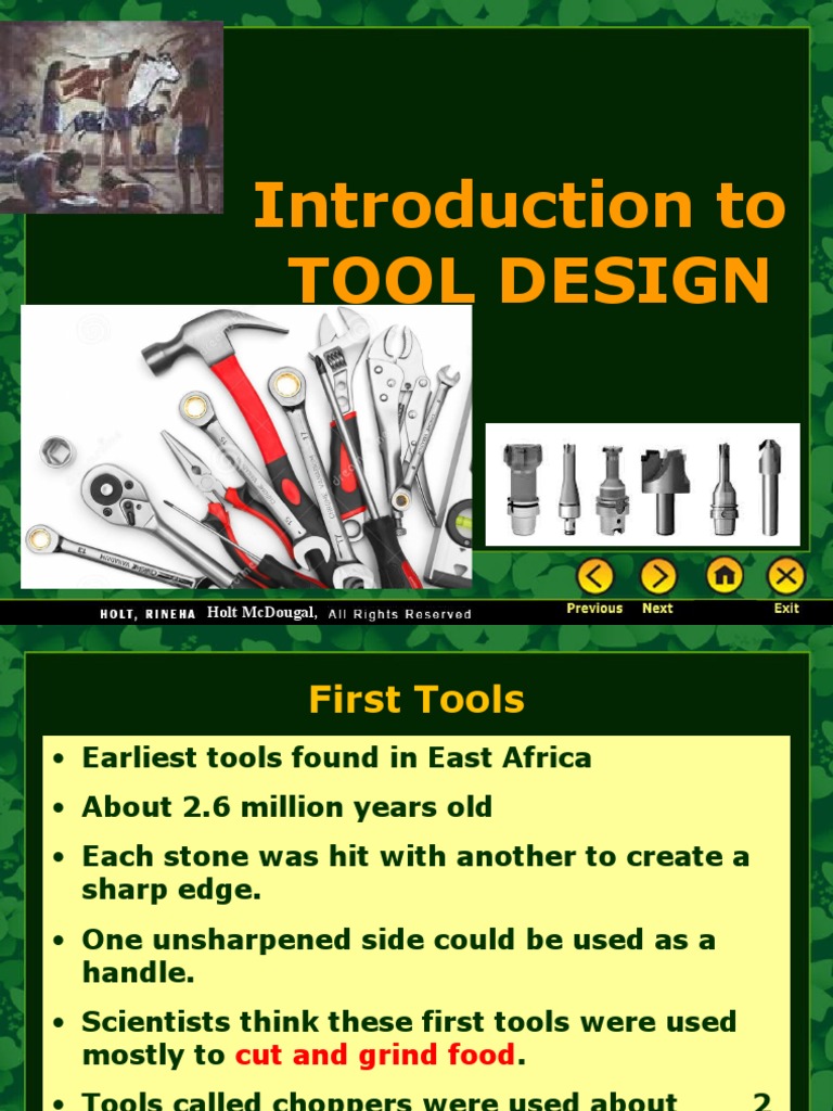 Introduction To Tool Design: Holt Mcdougal | PDF | Tools | Equipment