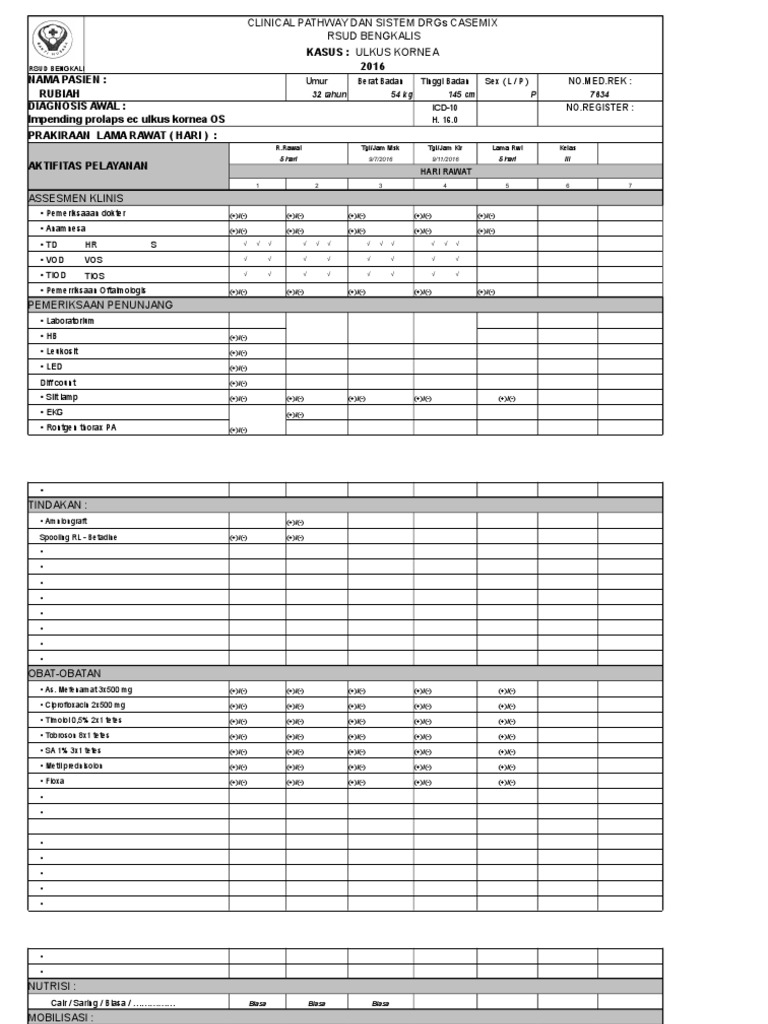 Clinical Pathway Poli Mata 2 | PDF