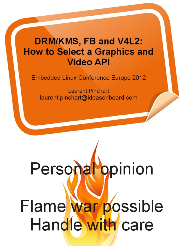 KMS FB and V4L2 How To Select A Graphics and Video API | PDF | Computer ...