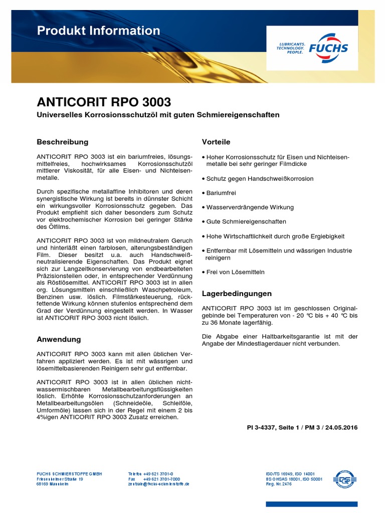 Anticorit RPO 3003 - DE | PDF