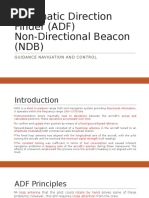 ADF System Overview for Aircraft Navigation | PDF | Antenna (Radio ...