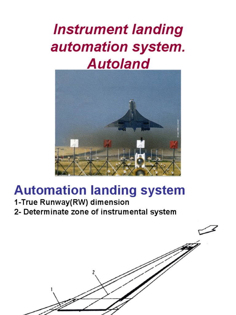 Instrument Landing Automation System. Autoland | PDF ...