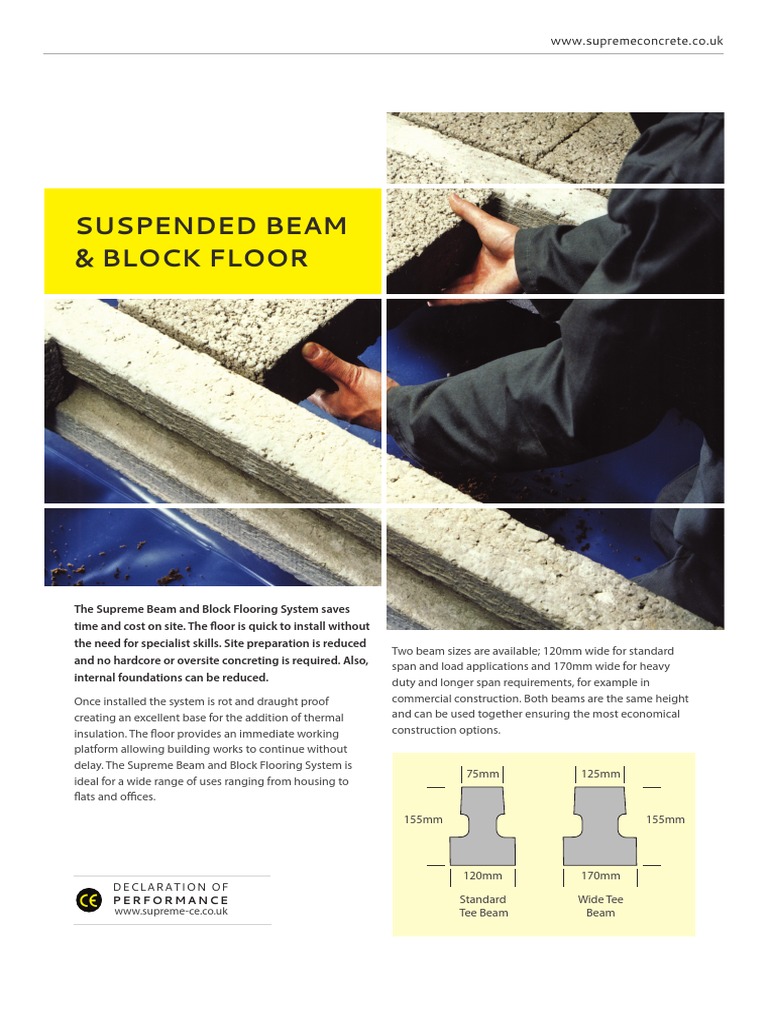 Supreme Beam and Block Floor | PDF | Beam (Structure) | Wall
