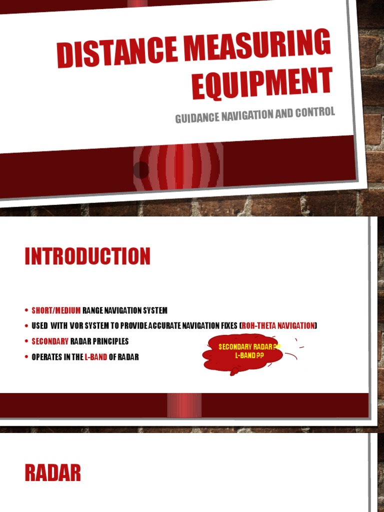 Distance Measuring Equipment | PDF | Radar | Radio