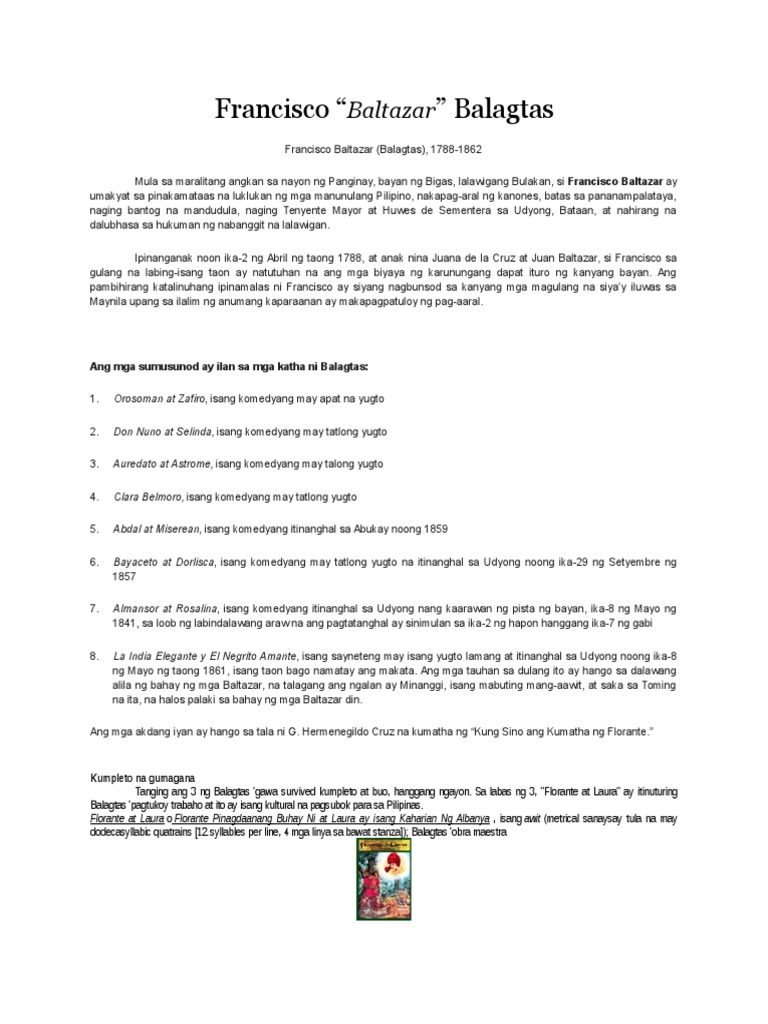 Francisco Balagtas | PDF