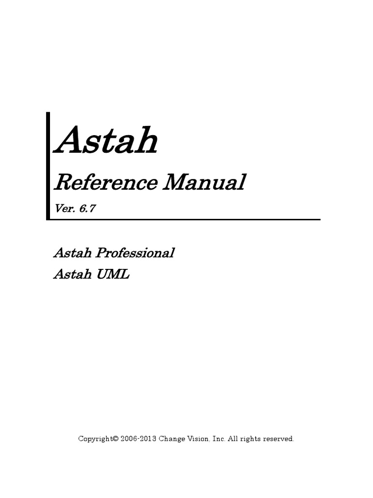 Astah Professional Reference Manual PDF | PDF | Unified Modeling ...