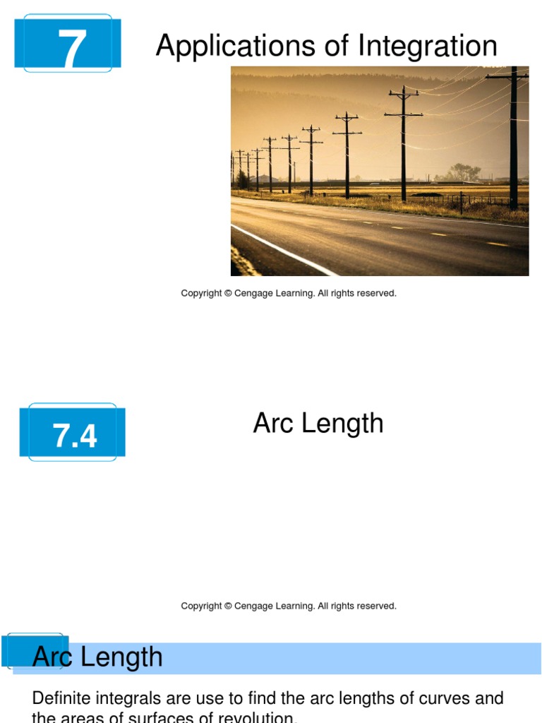 LarCalc9 Ch07 Sec4 (Arc Length) | PDF | Geometric Shapes | Differential ...