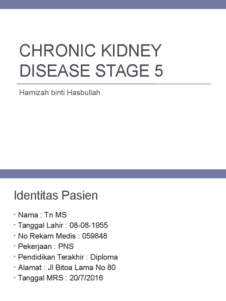 Laporan Kasus CKD Stage 5 | PDF