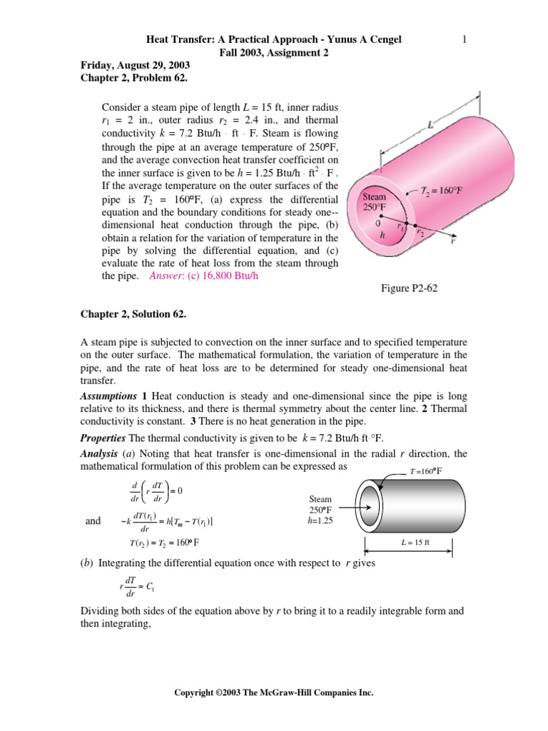 Problem Set 2 | PDF | Thermal Conductivity | Heat Transfer