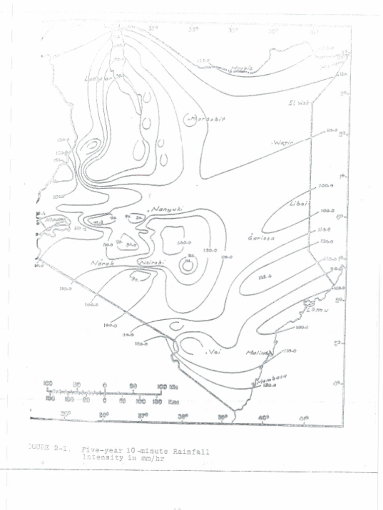 Rainfall Frequency Atlas of Kenya Part | PDF