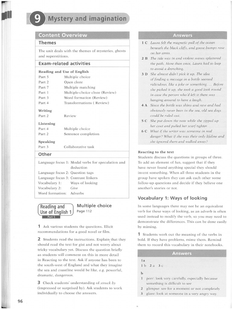 Ready For First Teachers Book Unit 9 | PDF | Books