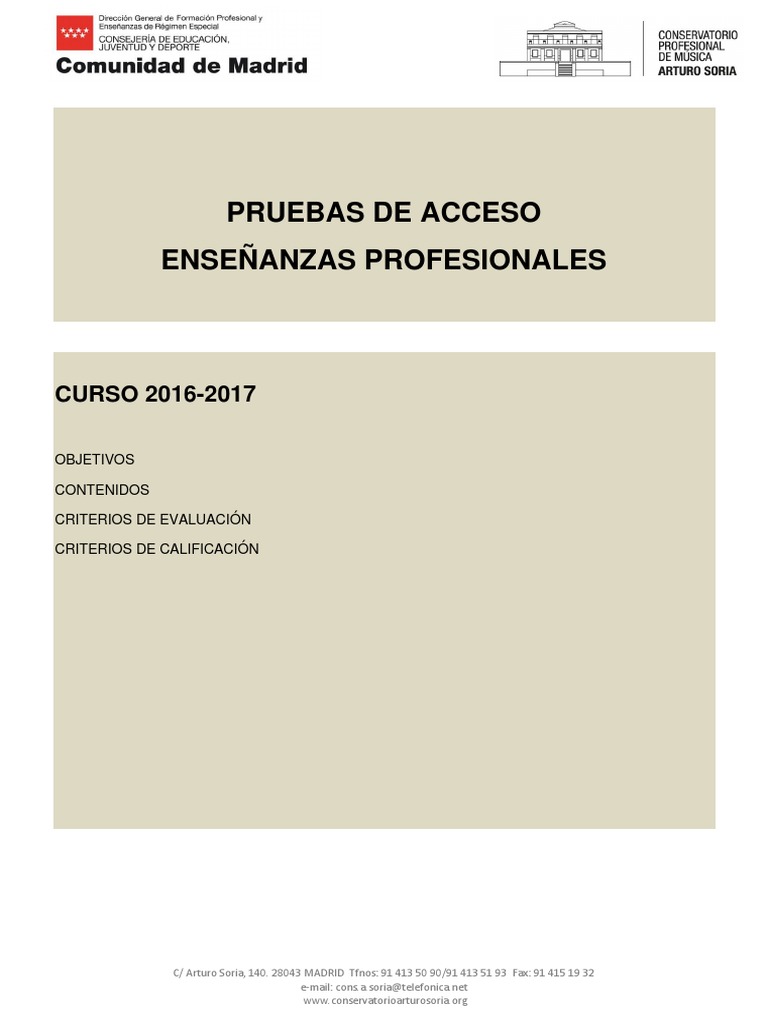 Pruebas Acceso EEPP 2016 2017 1 | PDF | Sonata | Suite (Música)