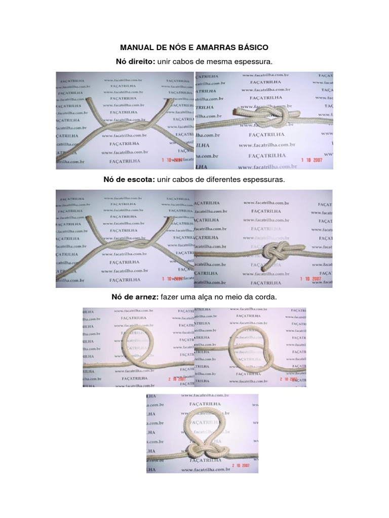 Manual de Nós e Amarras Básico | PDF