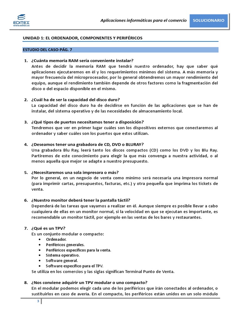 Solucionario AIC Muestra UD1 PDF | PDF | Periférico | Microprocesador