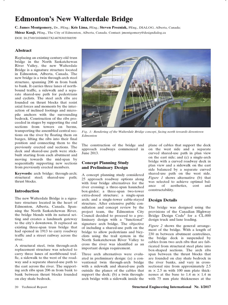 Edmonton Walterdale Bridge Overview | PDF | Bridge | Elevator