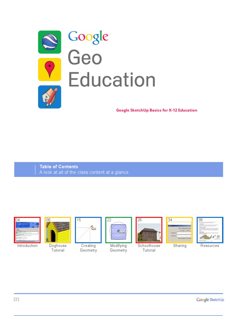 Google Sketchup Basics For K-12 Education | Download Free PDF | Sketch ...