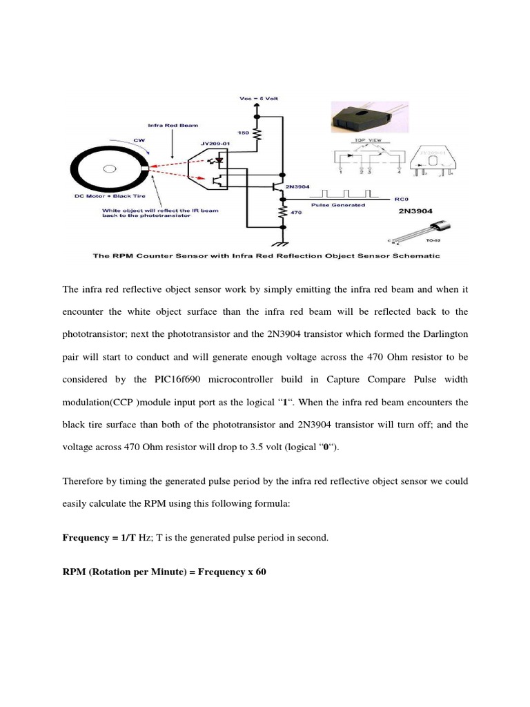 Infrared Reflective Object Sensor RPM Calculator | PDF