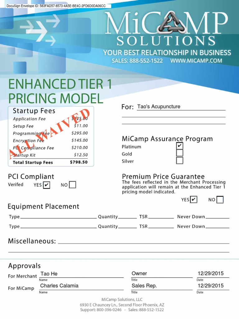 Clover Go Contract | PDF | Debit Card | Visa Inc.