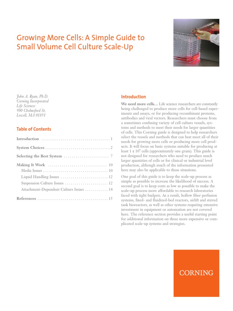 Growing More Cells: A Simple Guide To Small Volume Cell Culture Scale ...