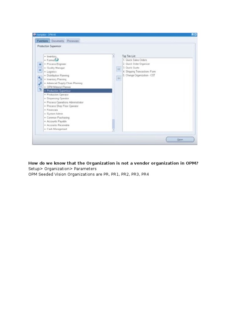 Oracle Process Manufacturing With Comparison To Discrete Example | PDF ...