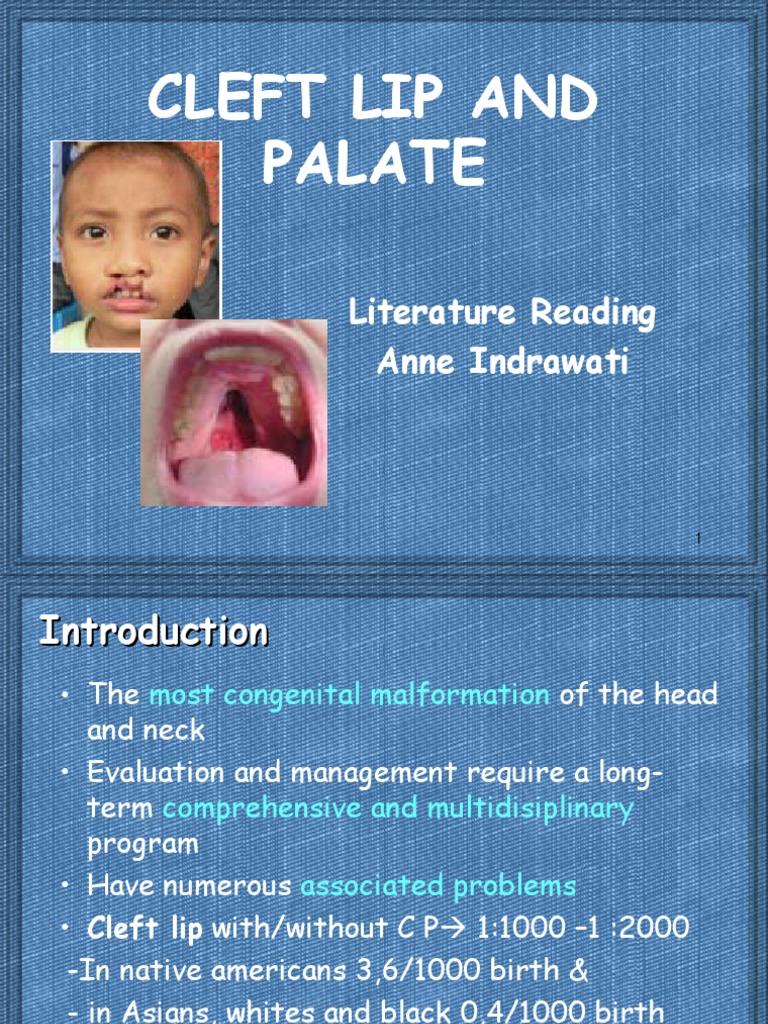 Cleft Lip and Palate | PDF | Human Head And Neck | Facial Features