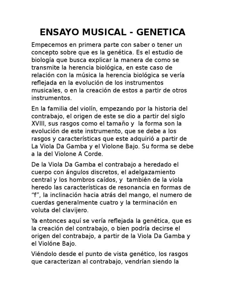 Ensayo Musical | PDF