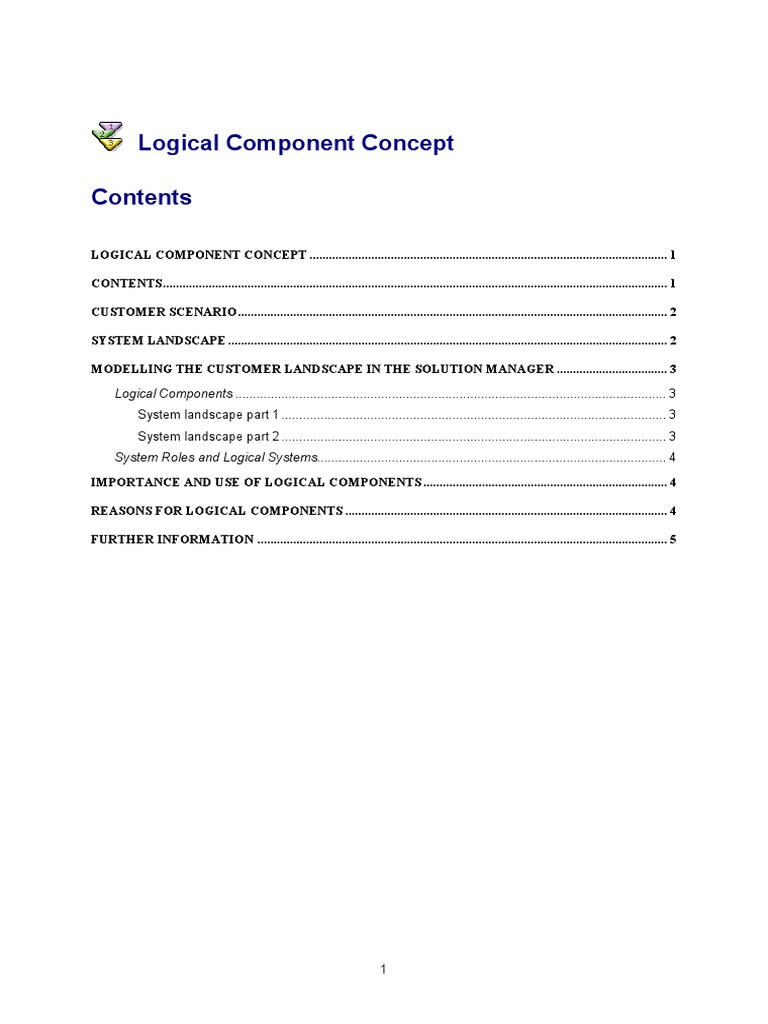 Logical Components - Concept | PDF | Business Process | Software ...